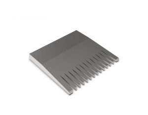 Pin vent trimming blades for rubber tire after curing