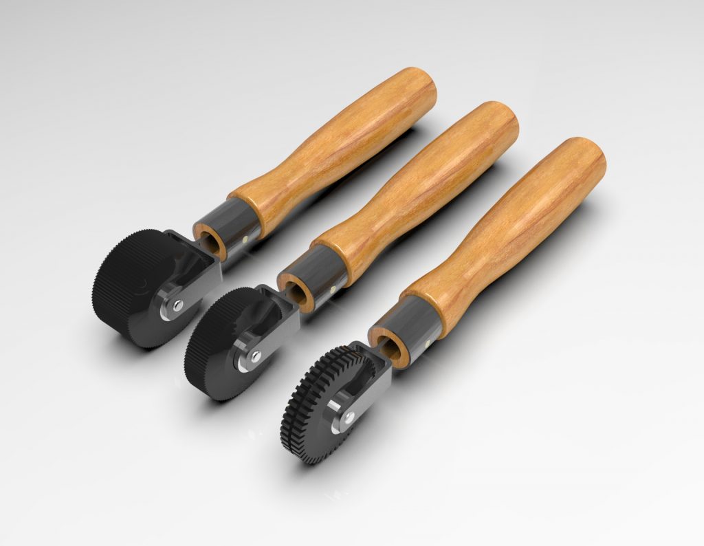 Specially designed to trim rubber or plastic flashing from surfaces