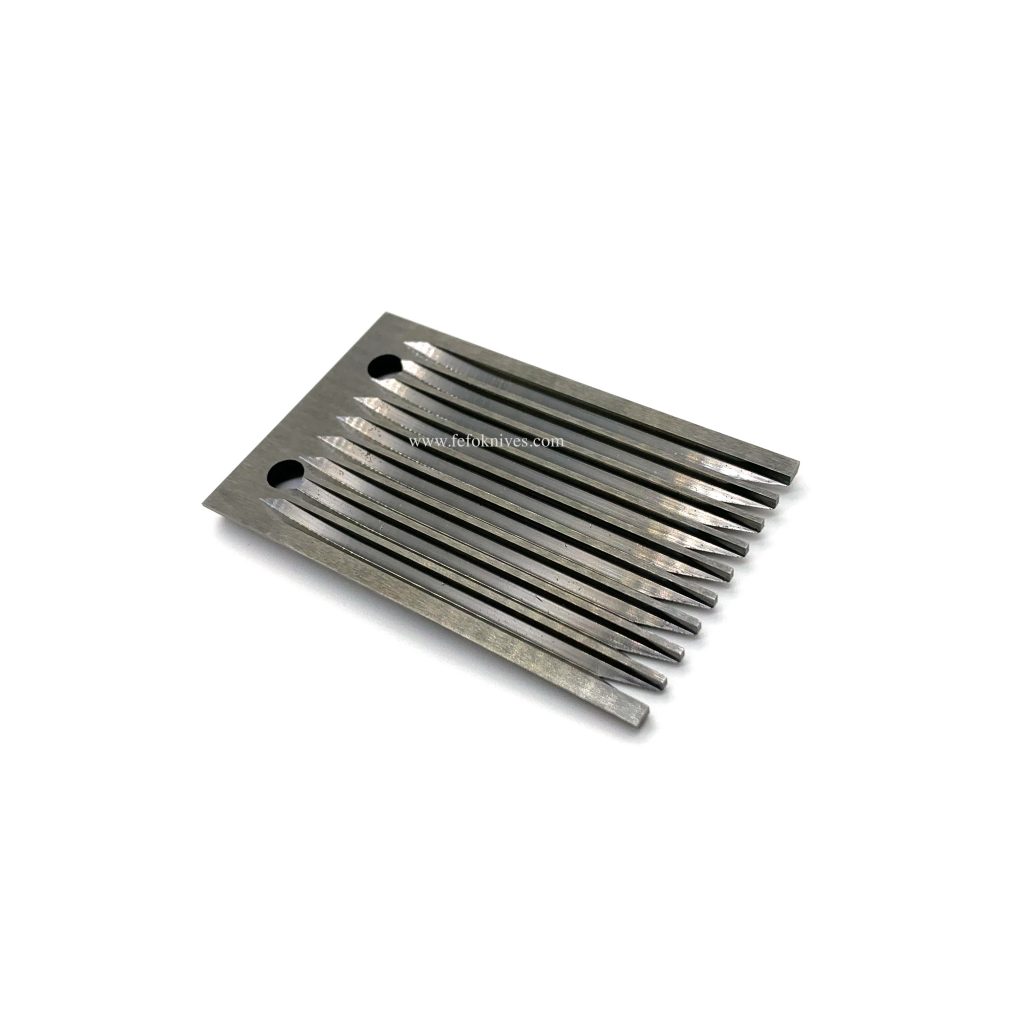 Tungsten carbide cutters for tire vent trimming machinery