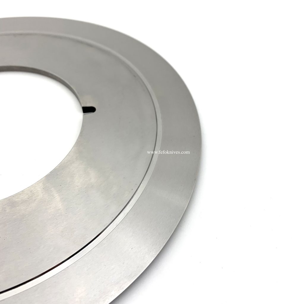 HSS upper blade for rewinding machinery