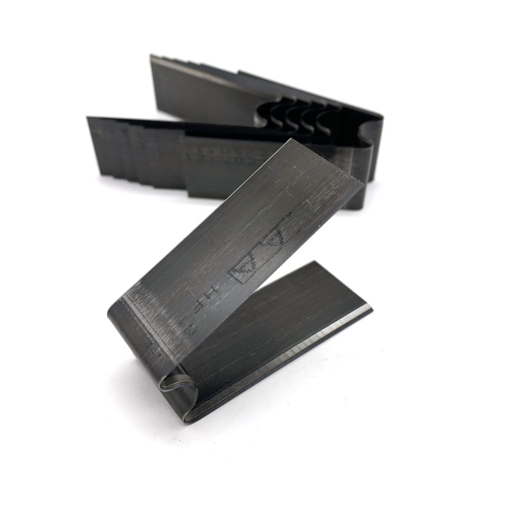 Customized shaped blades for cable stripper