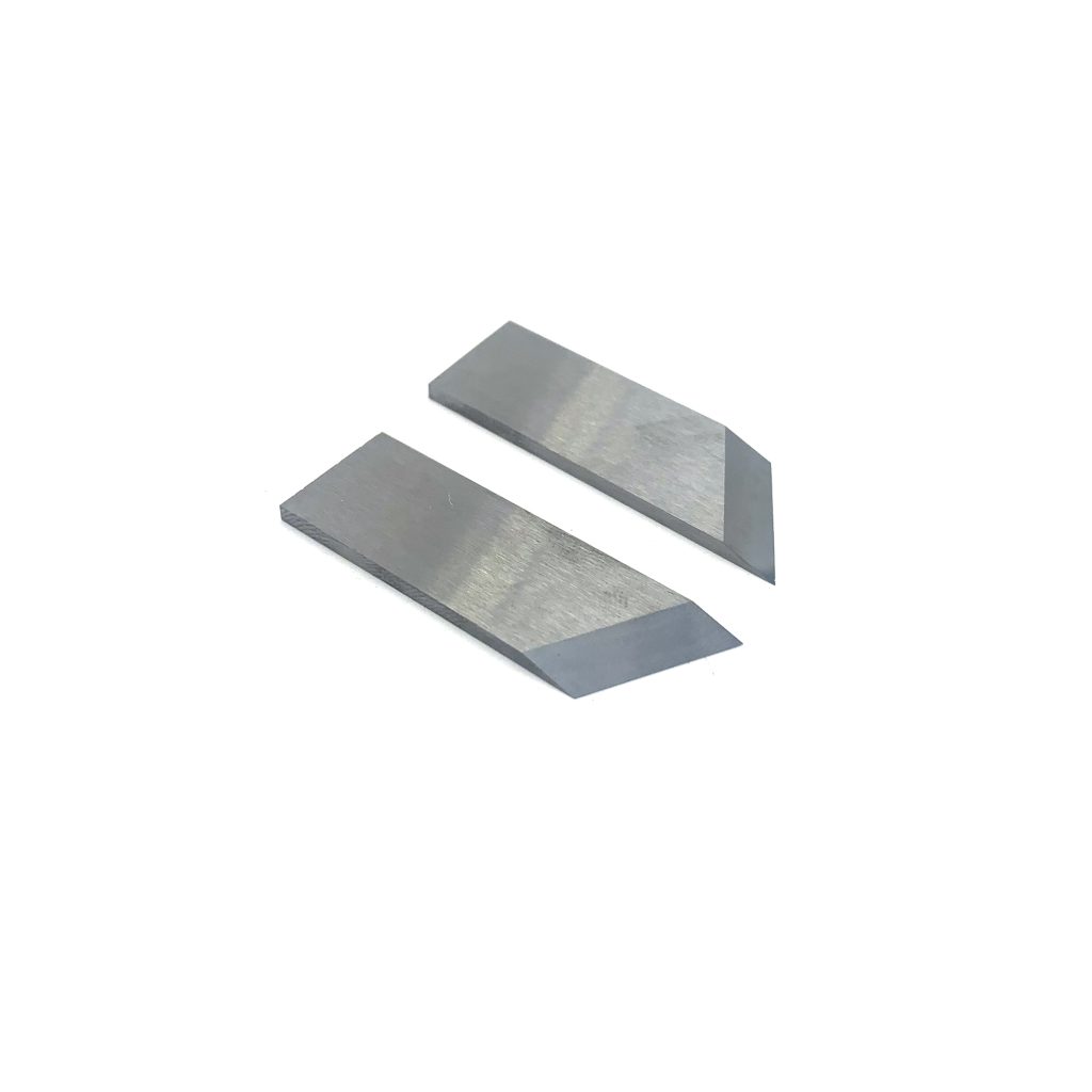Tungsten carbide cardboard slotting knives